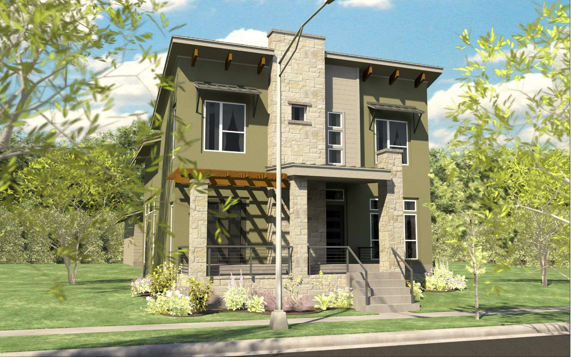 Yard Home By Wes Peoples In Mueller Austin - Mueller Silent Market ...