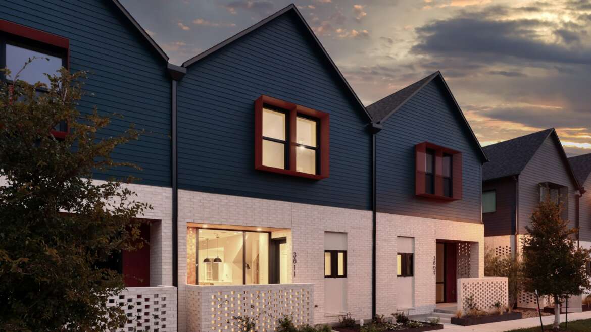 Muskin Company Row Home - Mueller Silent Market - Austin Homes