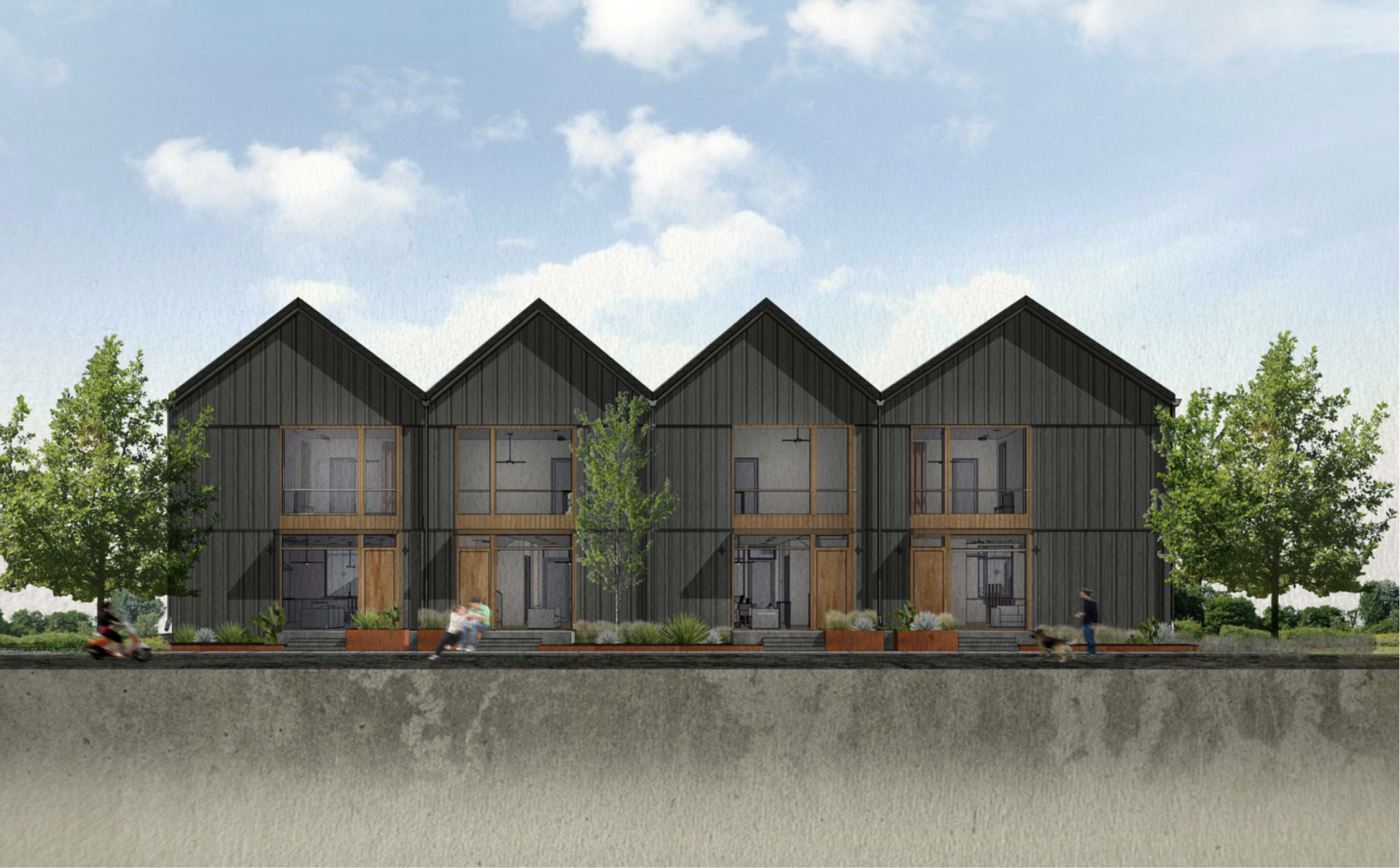 4723 Vaughan - Muskin Row Homes - Mueller Silent Market - Austin Homes